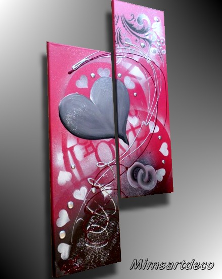 Tableaux abstrait design